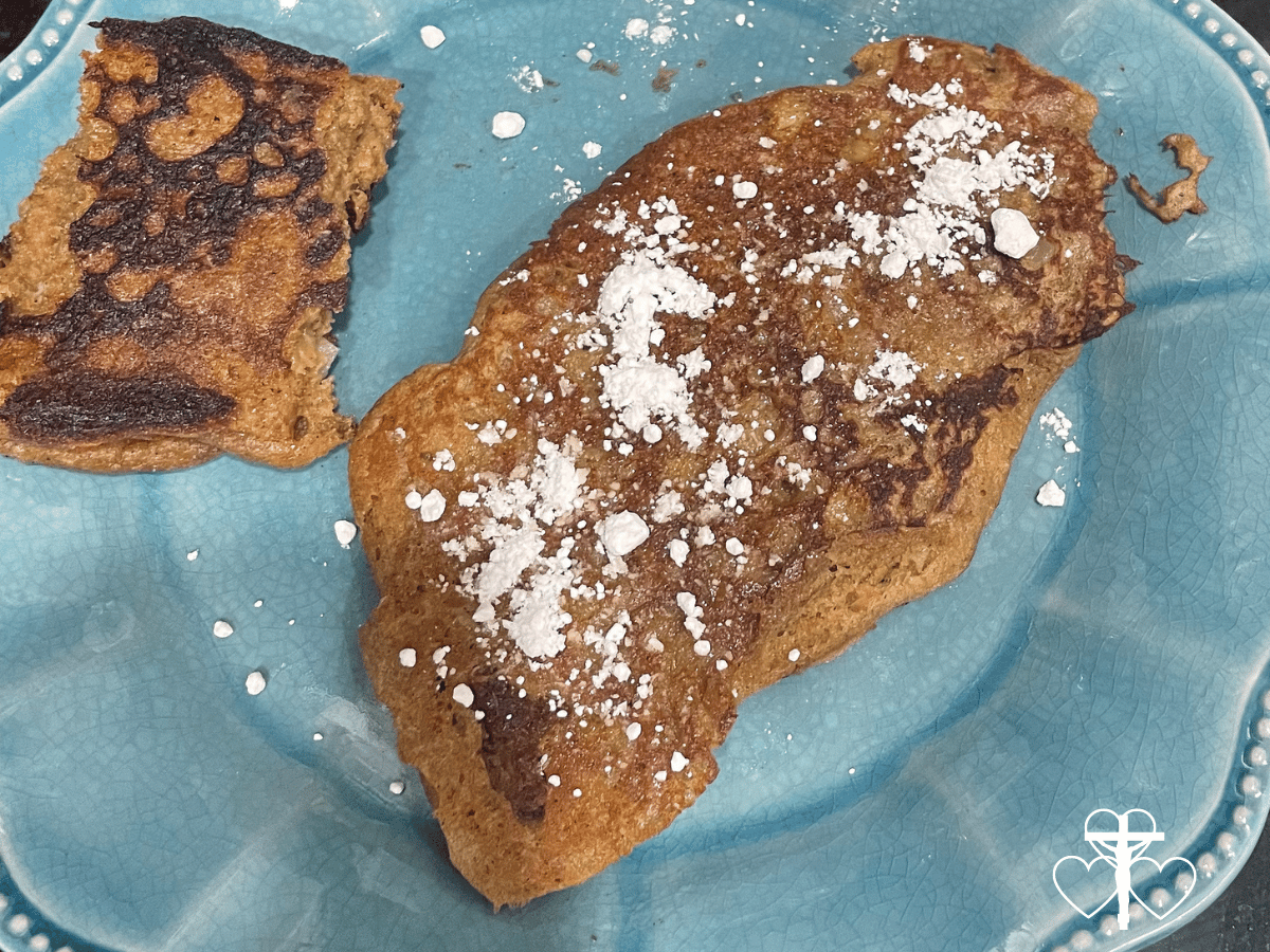 The Best Overnight Southern Apple Pancakes - Three Hearts' Homestead